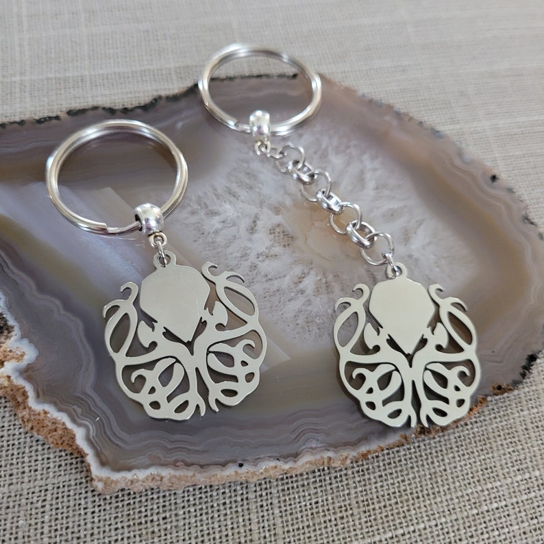 Cthulhu Keychain, HP Lovecraft, Backpack or Purse Charm, Zipper Pull ...