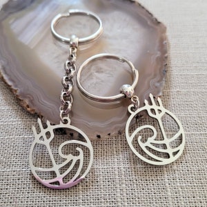 Poseidon Trident Keychain, Greek Mythology, Backpack or Purse Charm ...