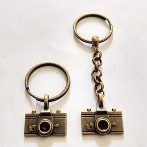 Vintage Camera Keychain, Your Choice of Two Colors, Key Ring or Zipper ...
