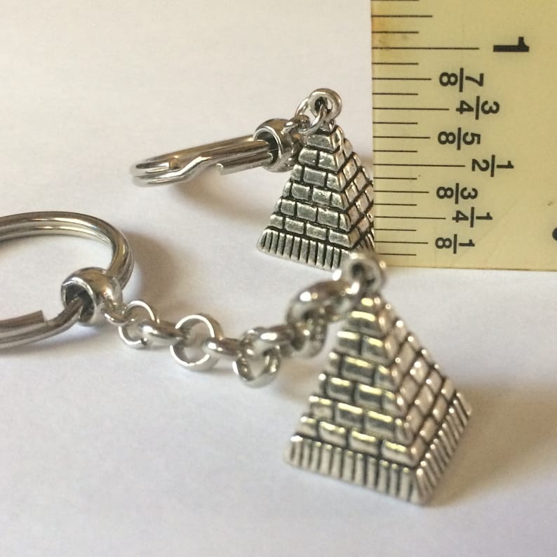 Pyramid Keychain Key Ring or Zipper Pull Egyptian Backpack or - Etsy