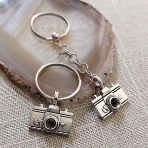 Vintage Camera Keychain, Your Choice of Two Colors, Key Ring or Zipper ...