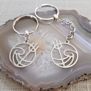 Poseidon Trident Keychain, Greek Mythology, Backpack or Purse Charm ...