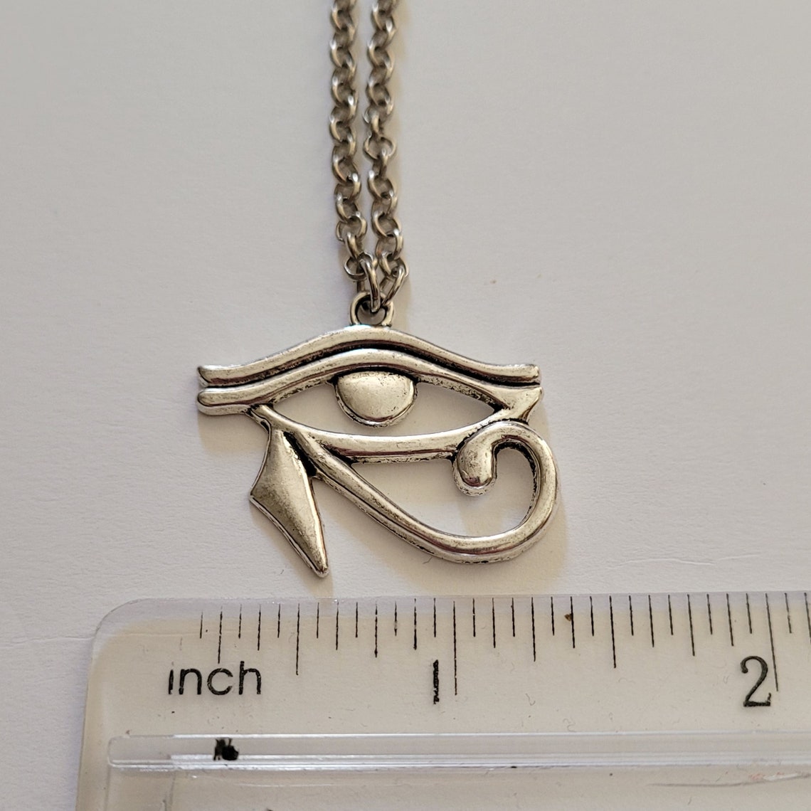 Eye of Ra Necklace Your Choice of Gunmetal or Silver Rolo | Etsy