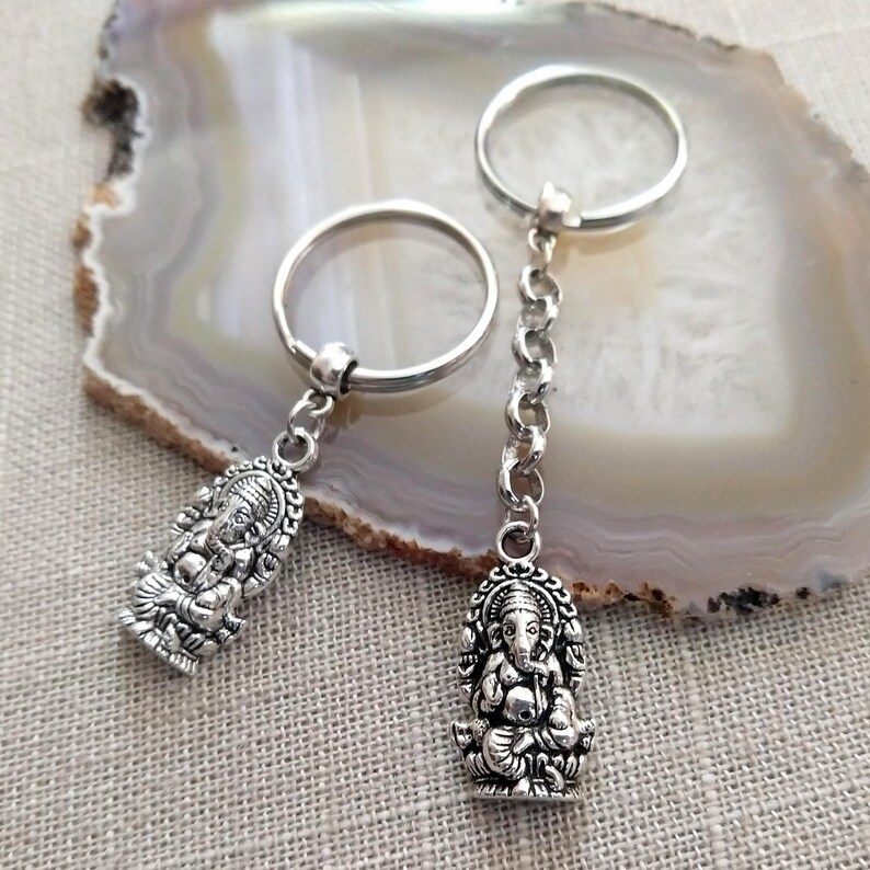 Ganesh Keychain Hindu Elephant Keyring Backpack or Purse - Etsy