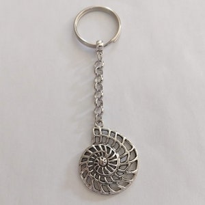 Ammonite Fossil Keychain, Backpack or Purse Charm, Zipper Pull, Gifts ...