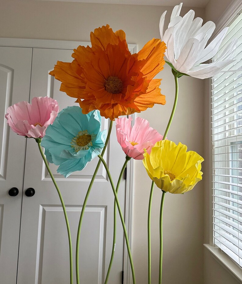 Handmade Giant Free Standing Paper Flowers Large Wedding Decorations ...