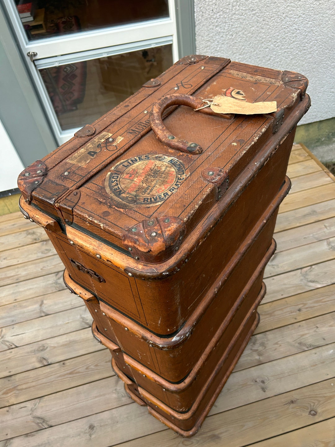 Beautiful Vintage Russian Steamer Trunk - Etsy