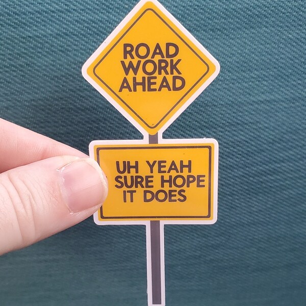 Road Work Ahead Signs - Etsy