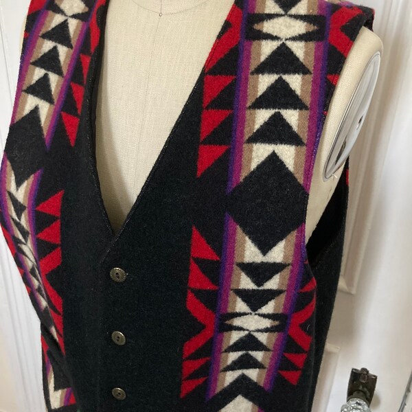 Pendleton Vest - Etsy