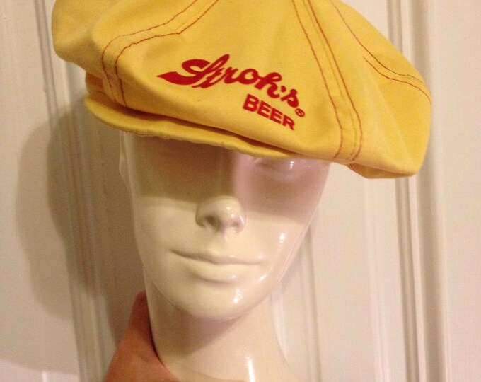 Vintage 70s Strohs Beer Golf Hat - Etsy