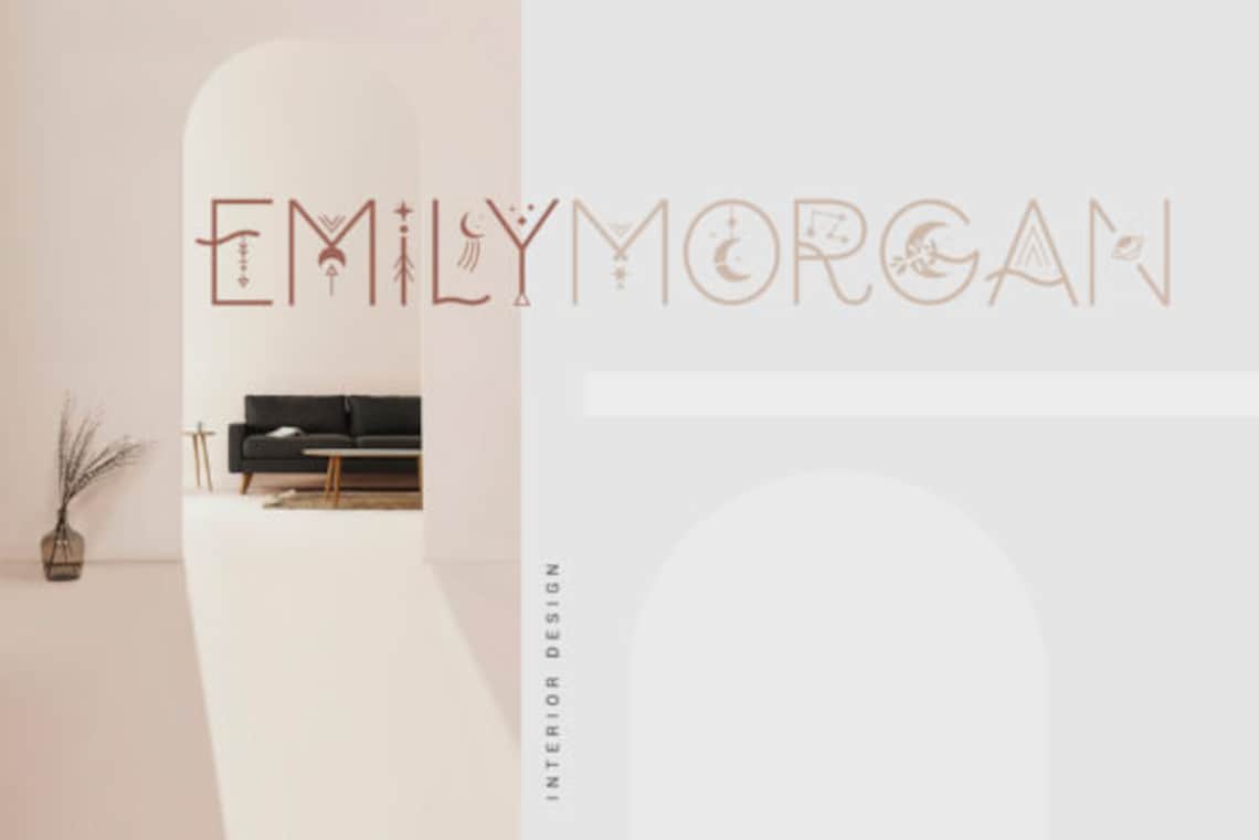 Celestial Fonts, Font Bundle, Cricut Font, Canva Font, Script Font ...