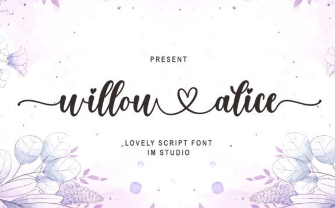 Willow Alice Font, Unique Handwritten Font, Classic Serif Font, Retro ...