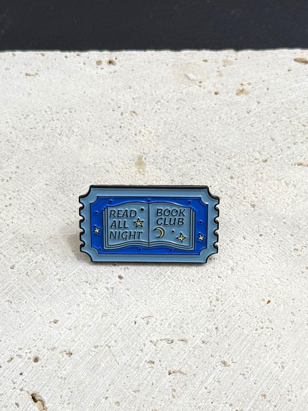 Read All Night Enamel Pin Brooch, Book Club Pin, Bookworm, Bookish ...