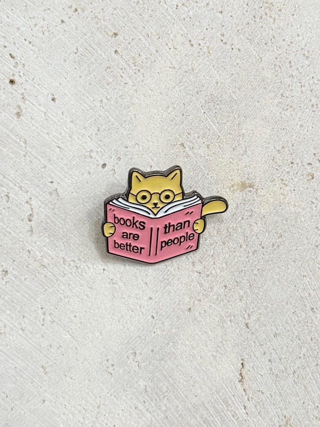 Books Are Better Than People Enamel Pin Badge Brooch, Bookish, Book ...
