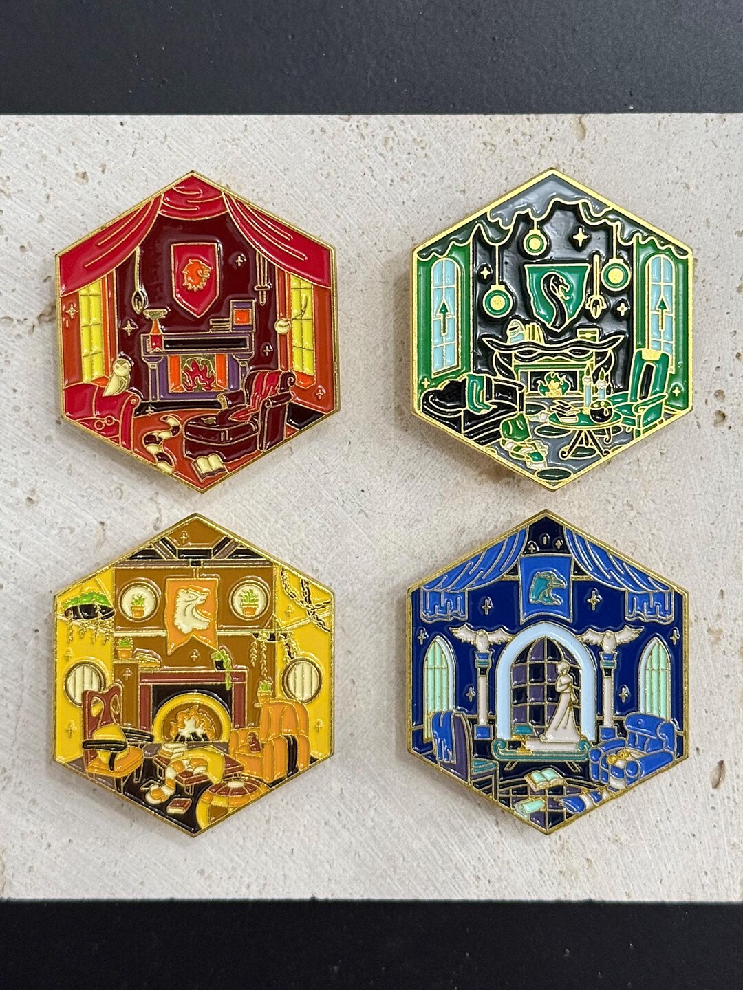 Wizard Houses Room Enamel Pins, Magic World, Magic Accessories, Cosy ...
