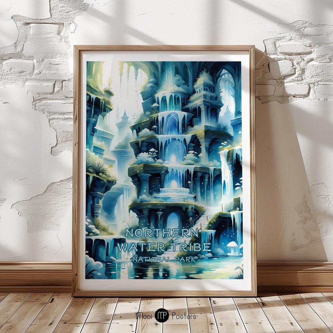 Ethereal Northern Water Tribe Art Print - Avatar-inspired Mystical ...