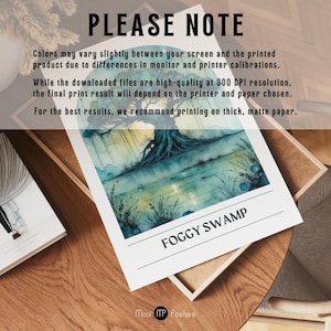 Avatar-inspired Foggy Swamp Art Print: Last Airbender Fantasy Wall ...