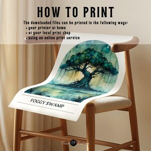 Avatar-inspired Foggy Swamp Art Print: Last Airbender Fantasy Wall ...