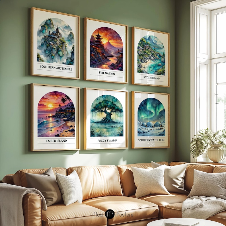 Avatar-inspired Foggy Swamp Art Print: Last Airbender Fantasy Wall ...