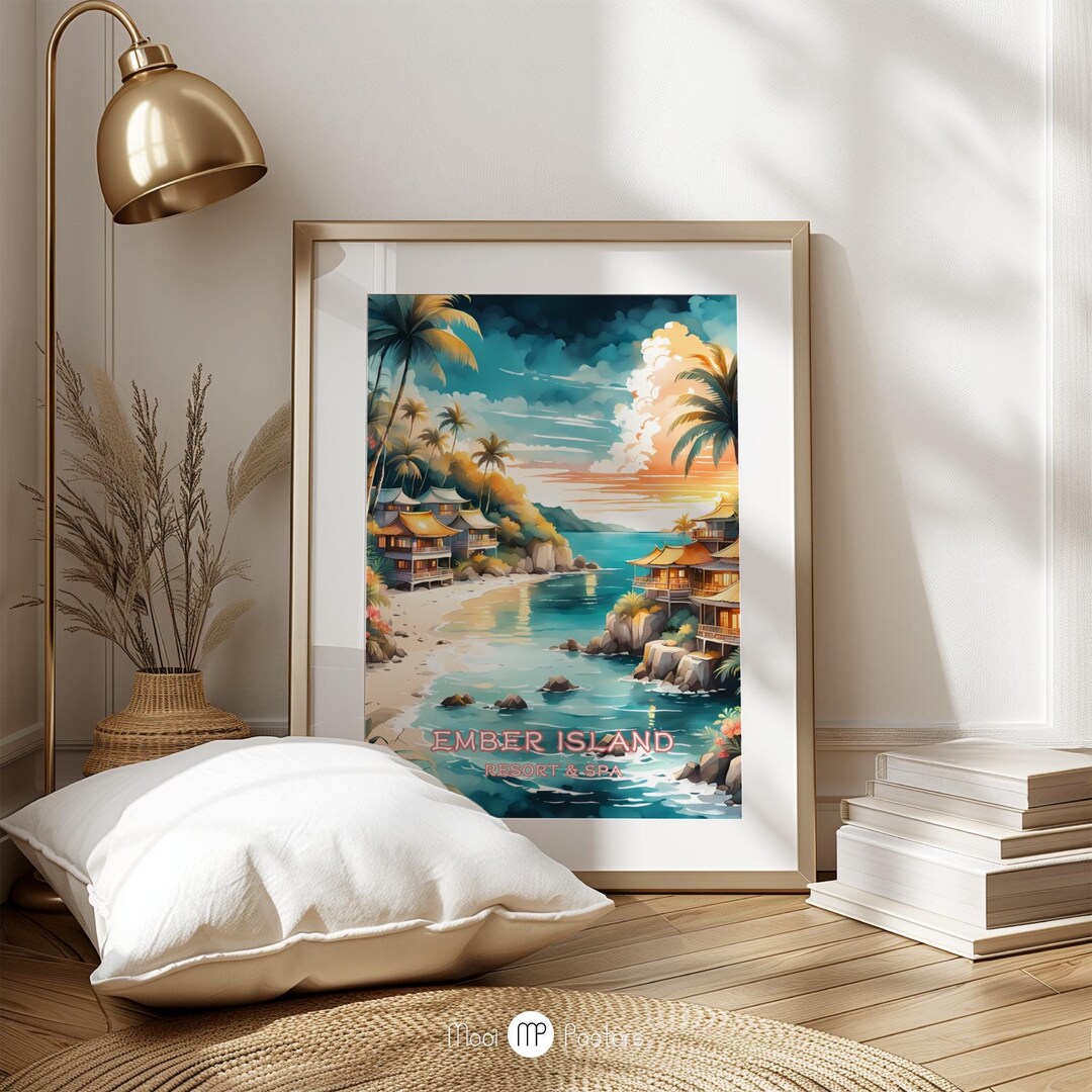 Tropical Ember Island Art Print: Avatar-inspired Scenery, Last ...