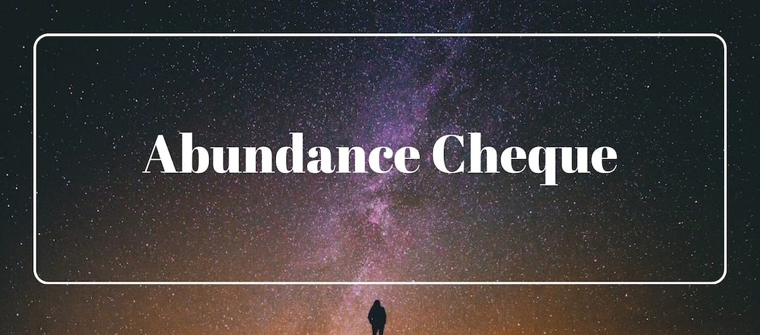 Abundance Cheque With Instructions - Etsy