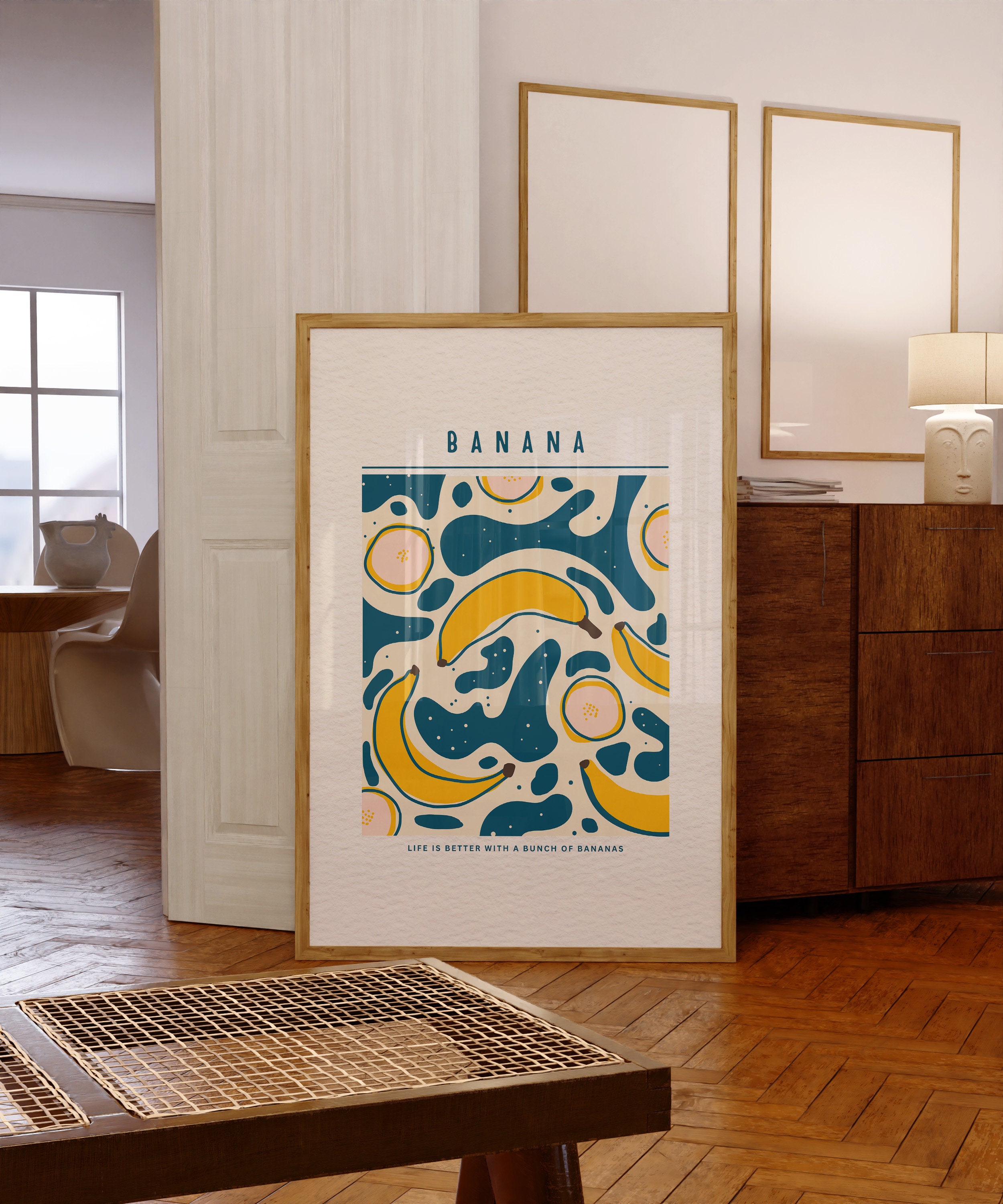 Banana Wall Art ,banana Poster ,kitchen Decor ,cute Kitchen Art ...