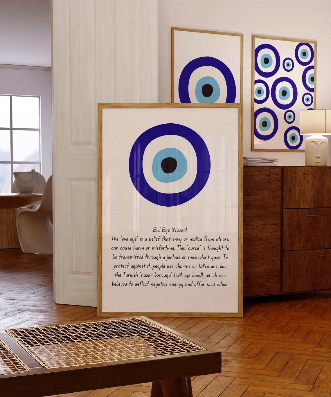 Evil Eye Set of 3 Prints, Aura Protection Poster (digital Download) - Etsy
