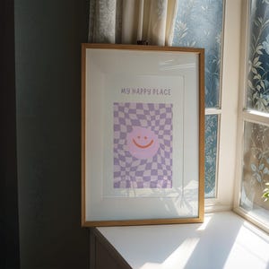 My Happy Place , Happy Place Poster, Trendy Wall Art, Smile Poster ...