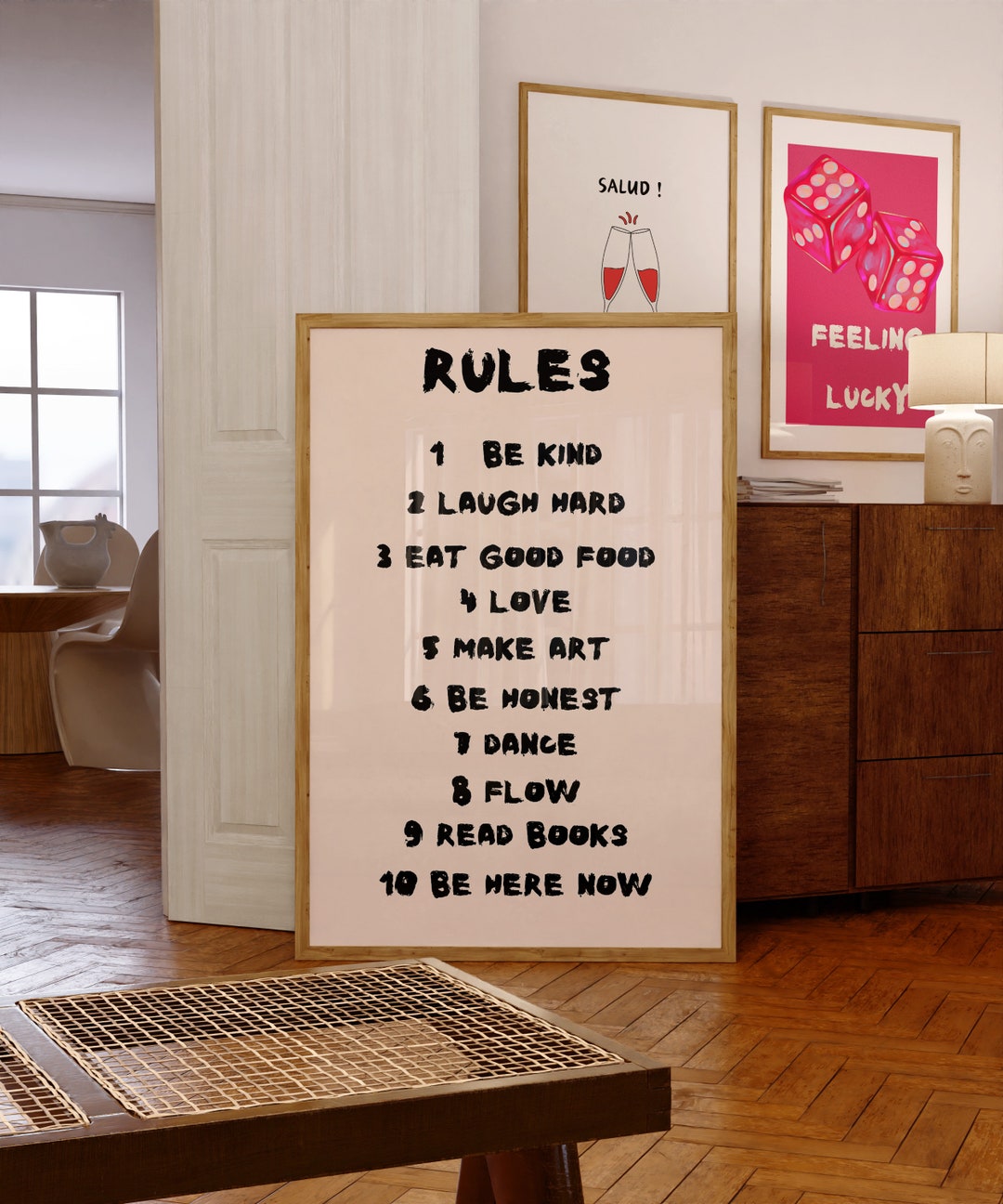 Rules Art Print , Rules Poster , Rules Wall Art , Trendy Wall Art ...
