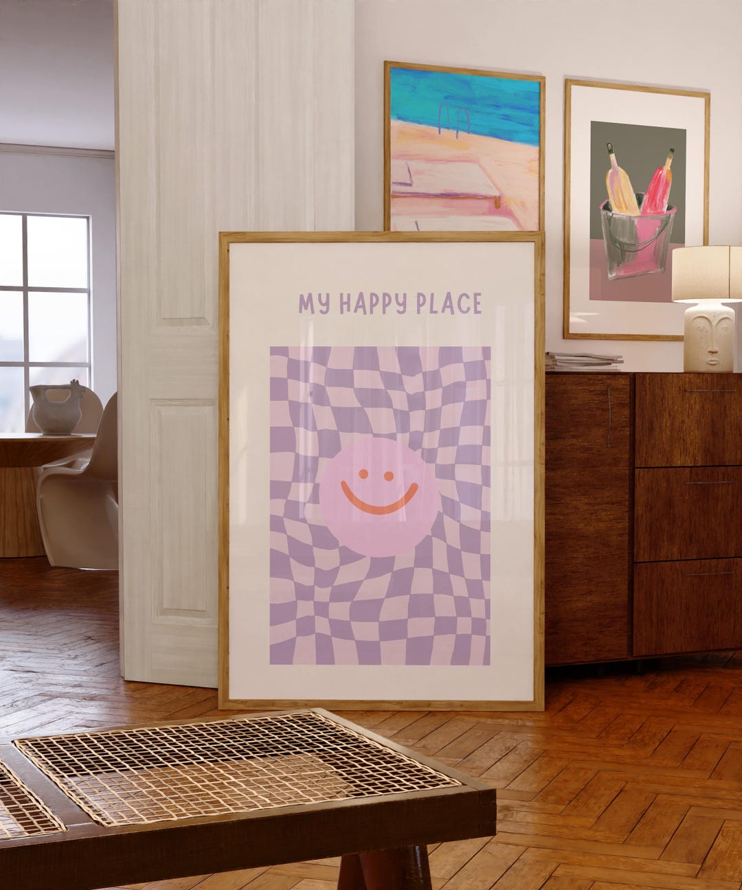 My Happy Place , Happy Place Poster, Trendy Wall Art, Smile Poster ...