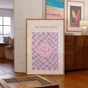 My Happy Place , Happy Place Poster, Trendy Wall Art, Smile Poster ...