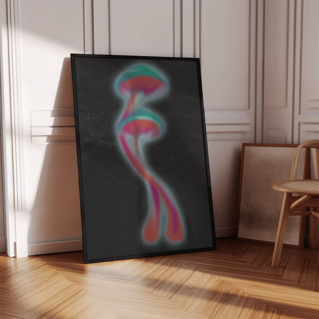 Jellfish Wall Art , Jellyfish Poster , Retro Poster , Vintage Poster ...