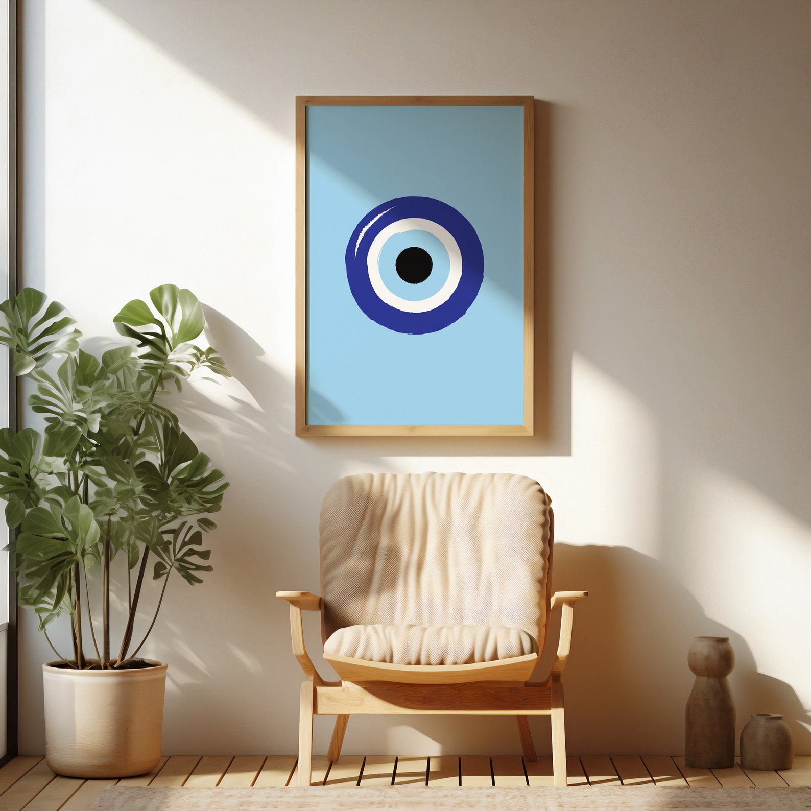 Evil Eye Wall Art , Evil Eye Protection Home Decor , Evil Eye Poster ...