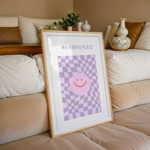 My Happy Place , Happy Place Poster, Trendy Wall Art, Smile Poster ...