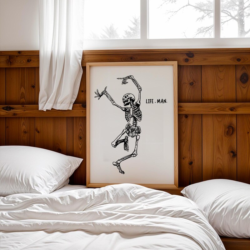 Skeleton Wall Art - Etsy