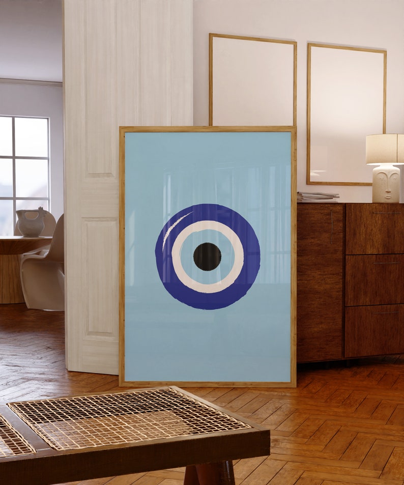 Evil Eye Wall Art , Evil Eye Protection Home Decor , Evil Eye Poster ...