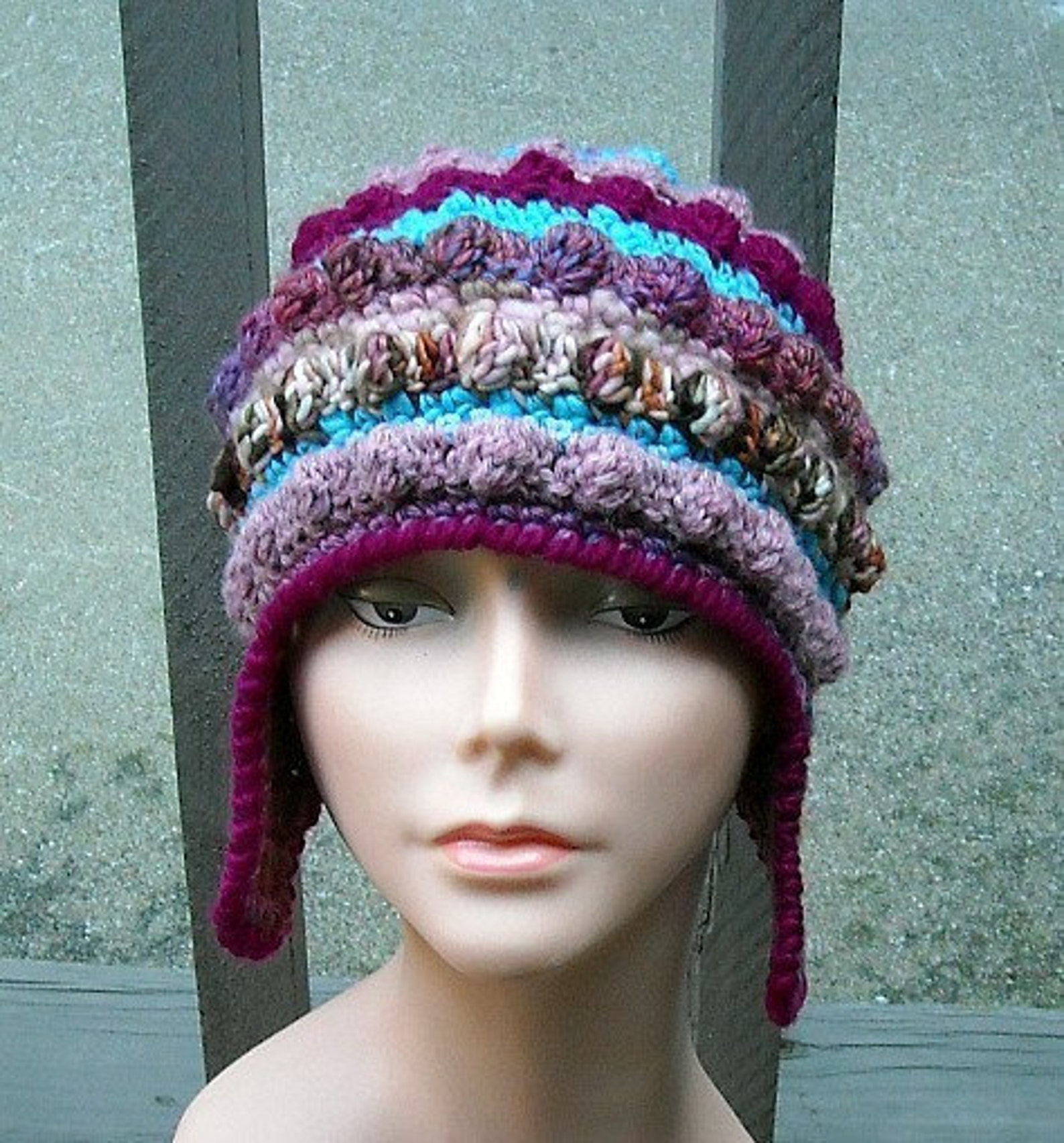 E Pattern for Crochet Helmet Hat Freeform Freestyle With Earflaps - Etsy
