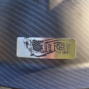 Personalized Safety Helmet Name Tag Plate Custom Hardhat Plate ...