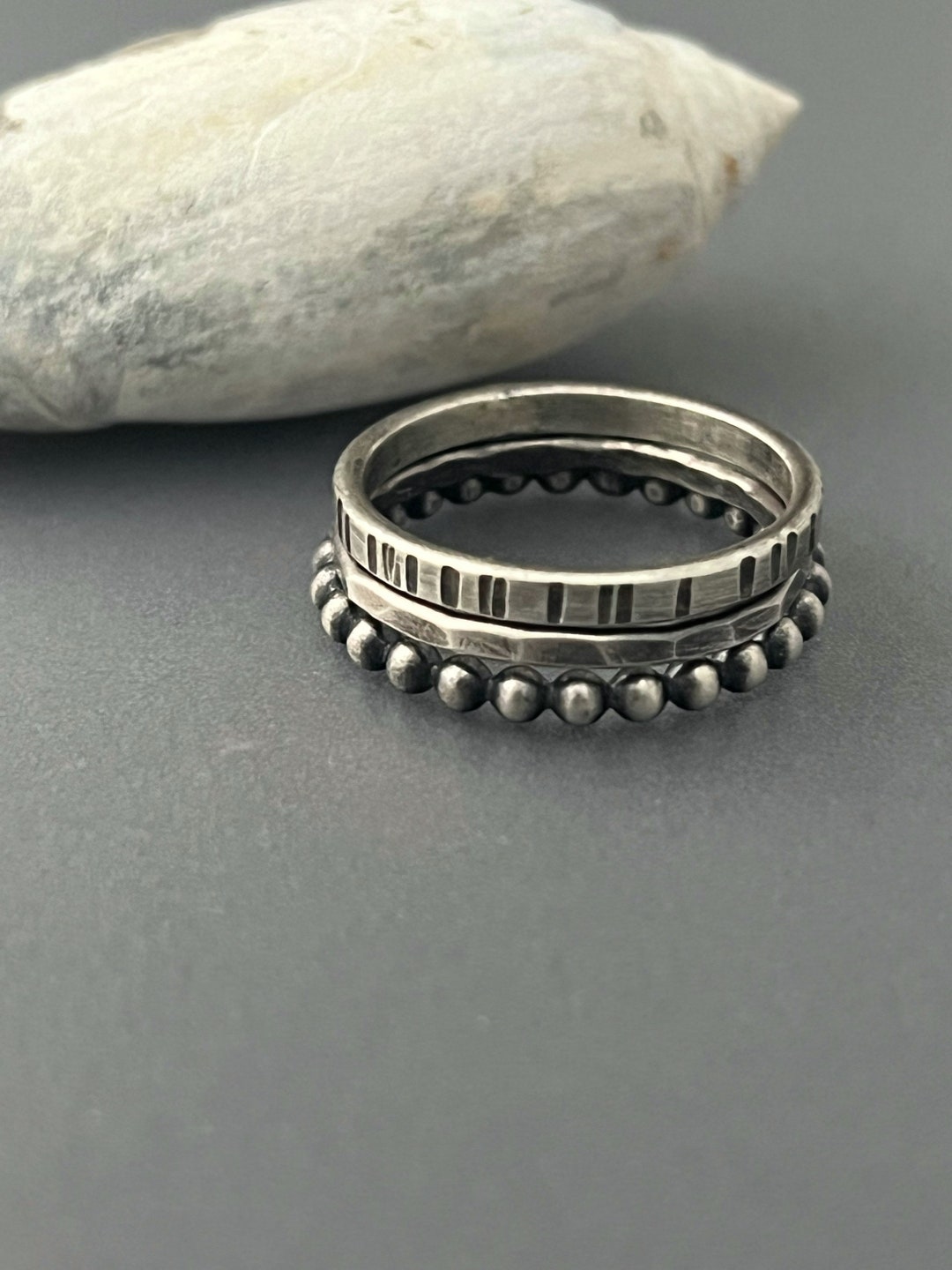 Stacking Rings, Silver Stacking Rings, Set of 3 Stacking Rings ...