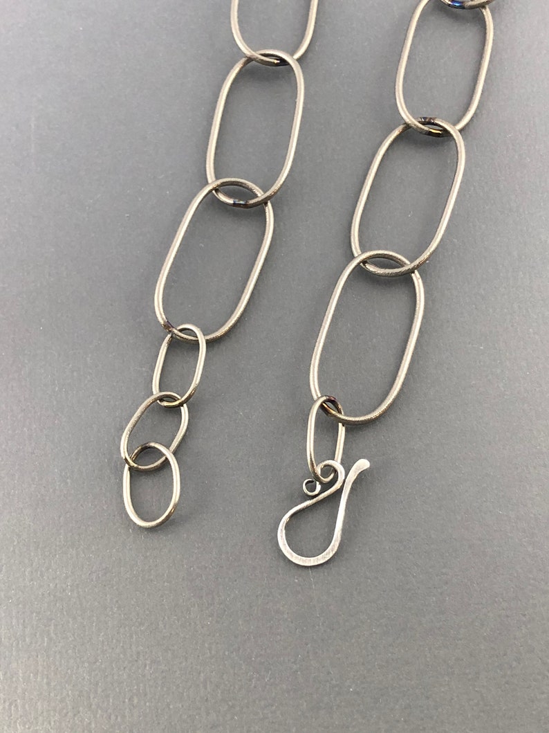 Titanium Chain Oval Links Hand Fabricated Chain - Etsy