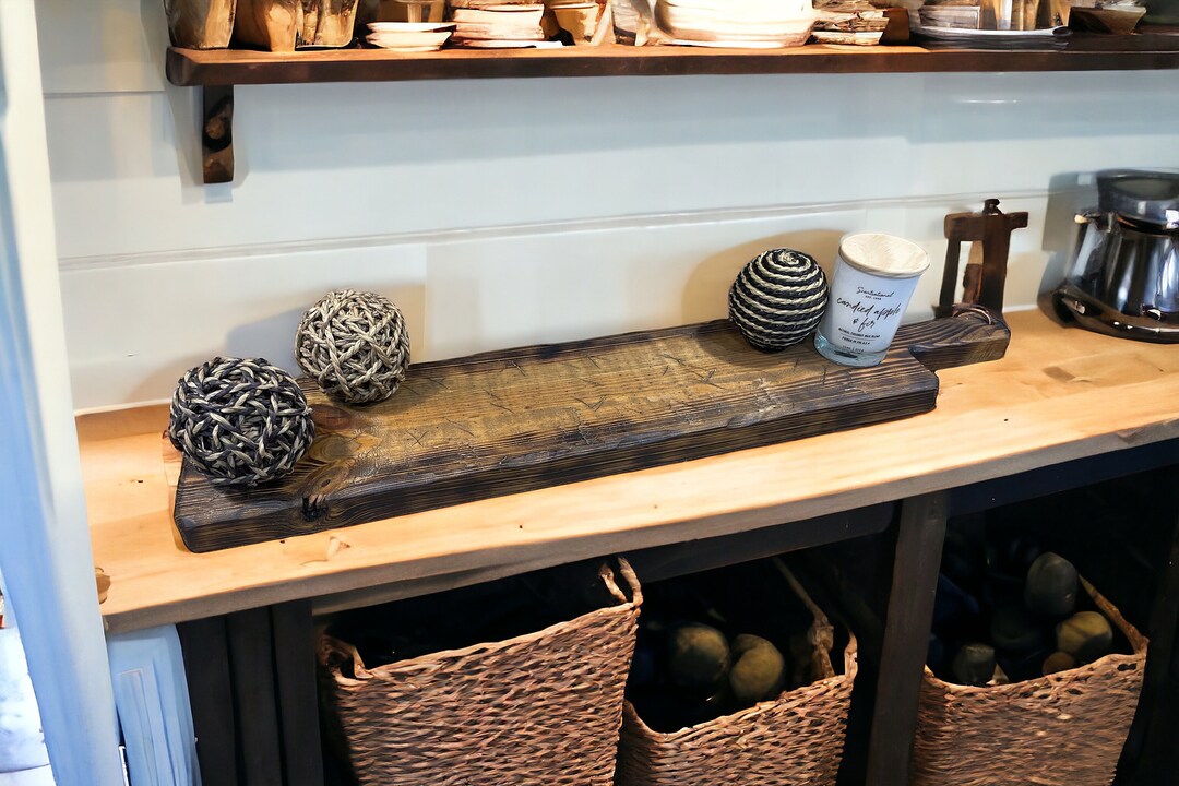 Farmhouse Centerpiece Tray Rustic Centerpiece Tray Table Centerpiece ...