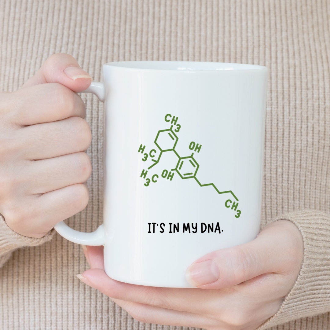 Marijuana DNA Mug, Humorous Mug for Stoners, Legalization, Mug for ...