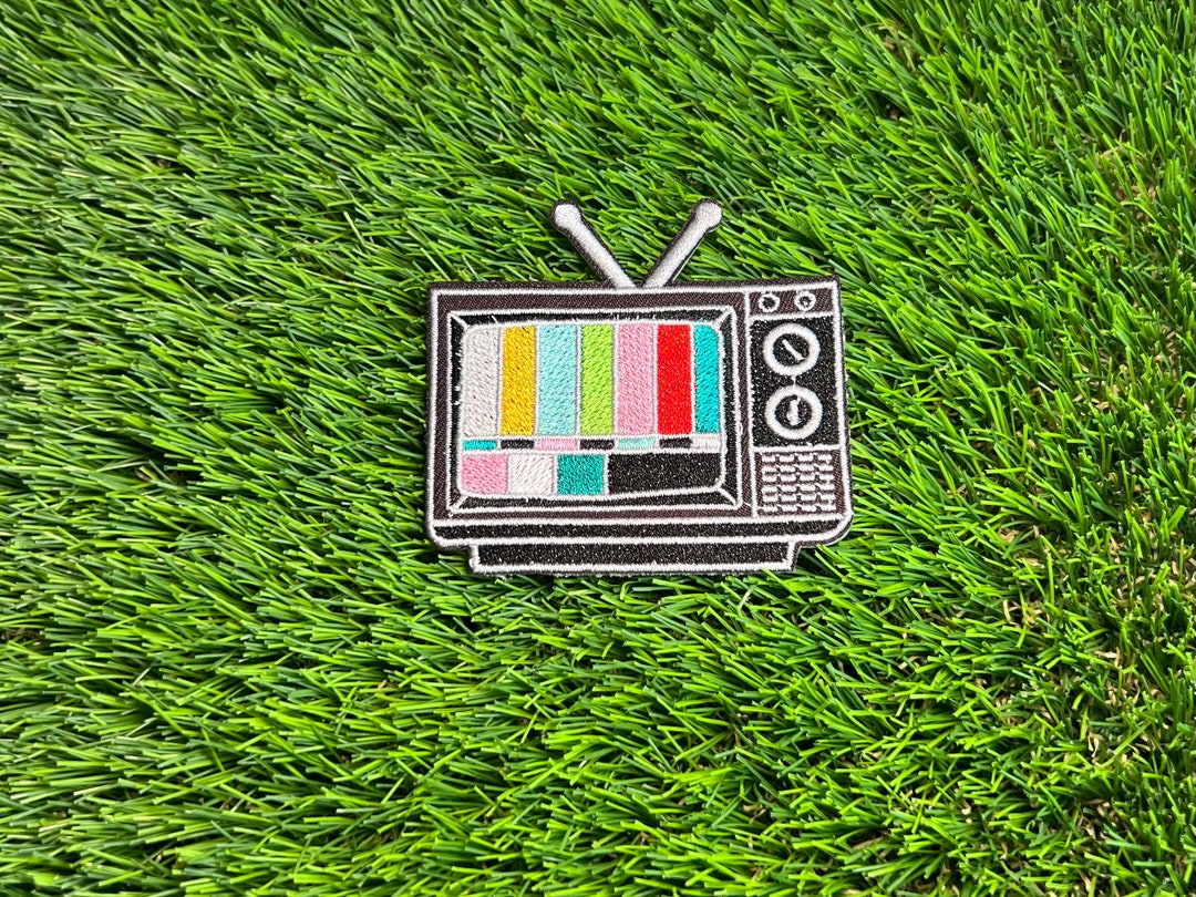 Retro Television Patch TV Patch Embroidery Patch Iron on TV Patch Retro ...