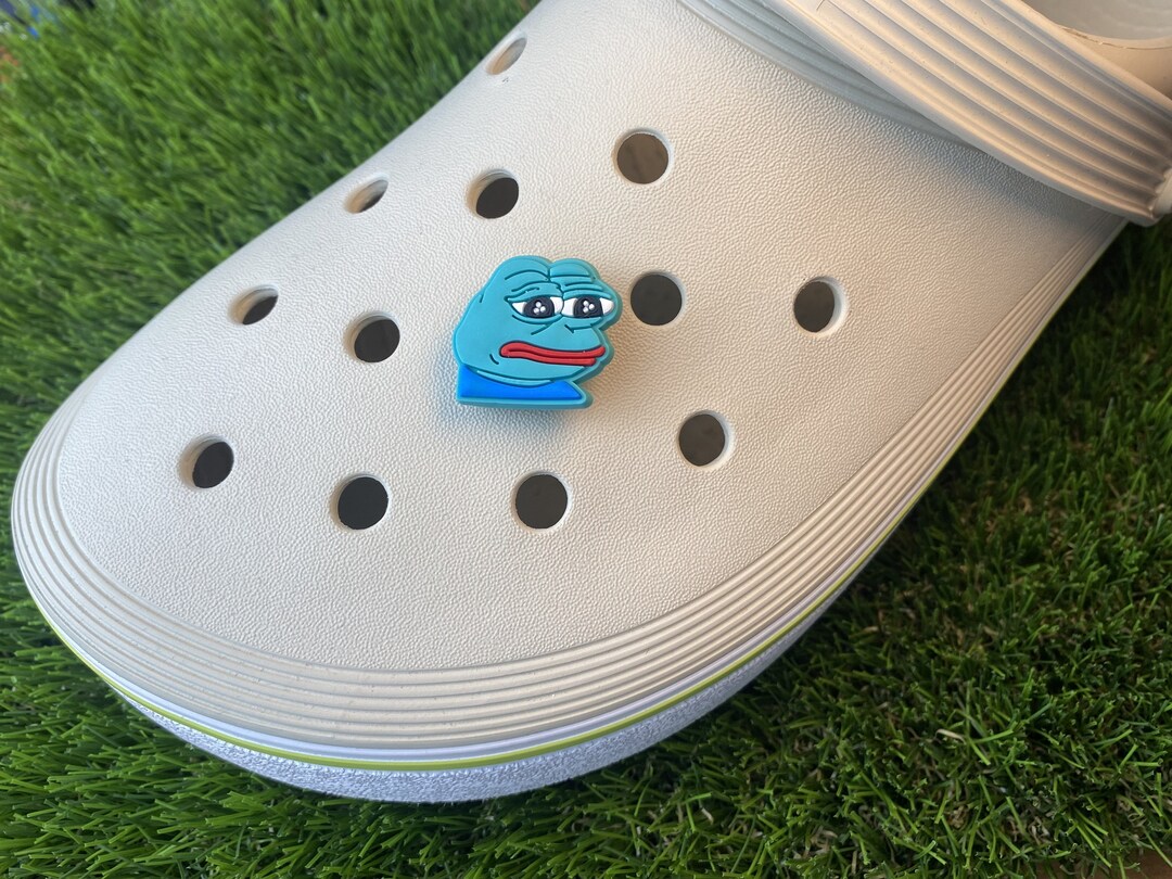 Sad Meme Frog Croc Charm Meme Shoe Charm Pin Charm Clog Gift for Meme ...