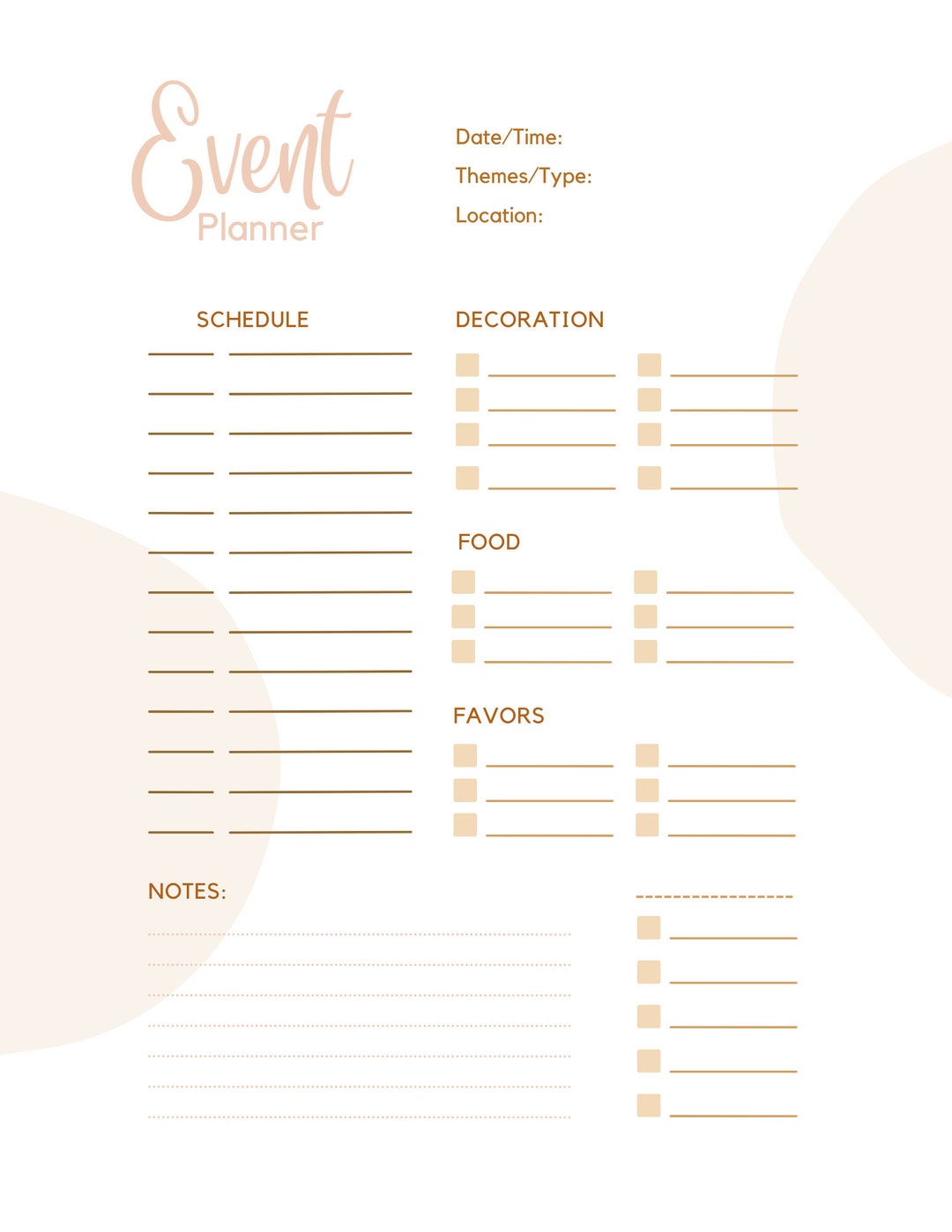 Event Planner - Etsy