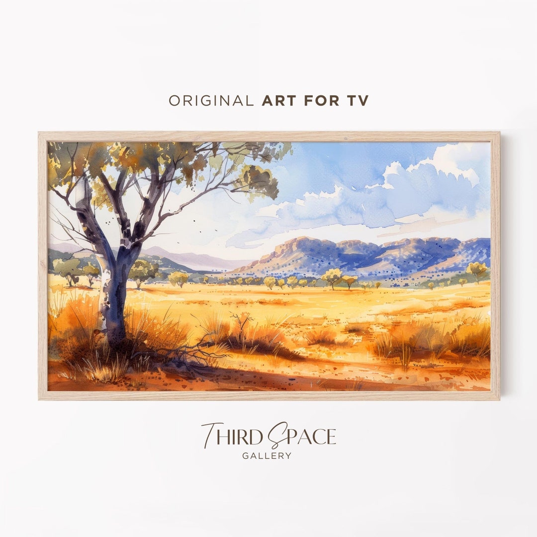 Australian Outback Watercolor Painting for Samsung Frame TV ...