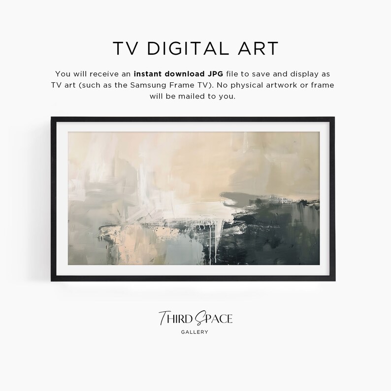 Abstract Art for Tv, Samsung Frame Tv Art, Contemporary Abstract ...