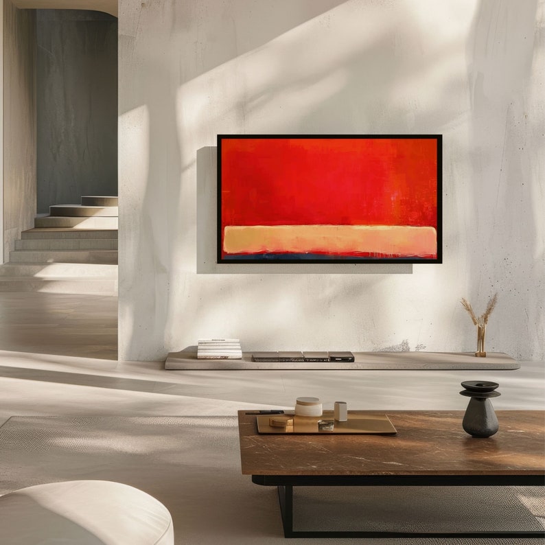 Mark Rothko Tv Kunst, Rothko Digitale Malerei, Moderne Wandkunst ...