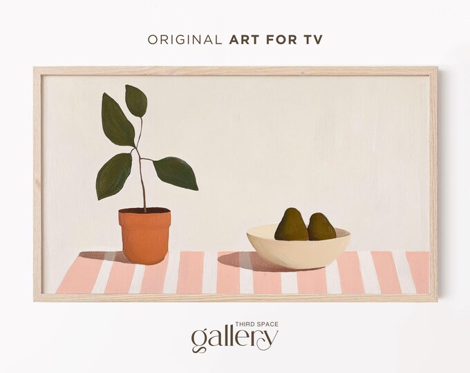 Samsung Frame TV Art Still Life Painting, Modern Still Life Objects ...