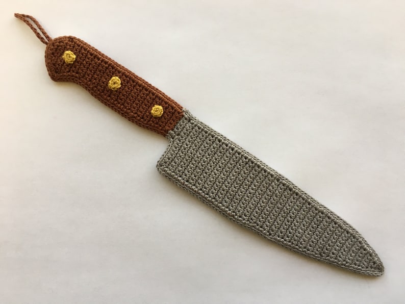 Crocheted Chef Knife Applique/ornament Pattern (pattern Only) - Etsy